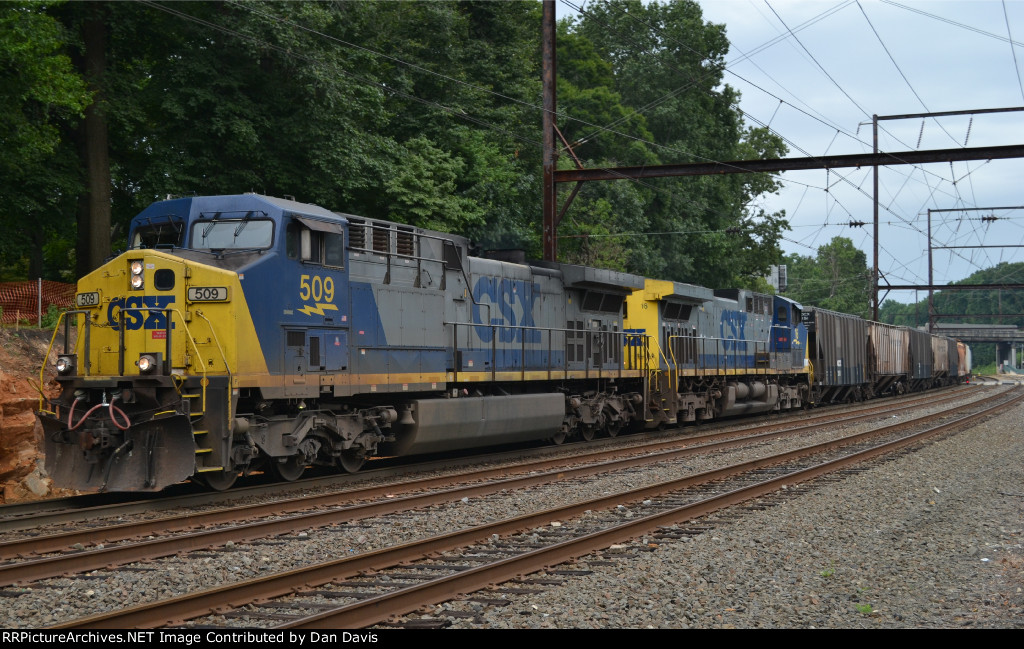 CSX AC44CWs 509, 16 on K531-14